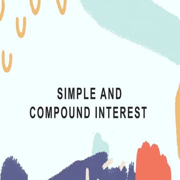 sIMPLE AND COMPOUND SIMPLE AND COMPOUND PPT | PPT