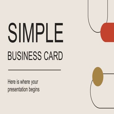 How to make a simple-business-card in a ppt | PPTX