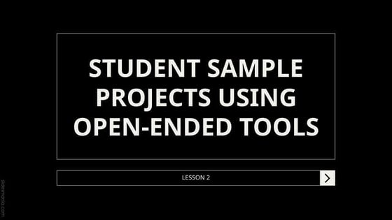 Student Sample Projects Using Open-Ended Tools.pptx | Desktop Publishing | Computer Software and ...