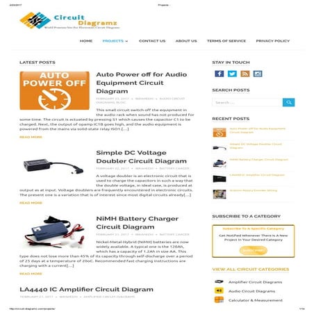 100 simple circuit diagram projects | PDF
