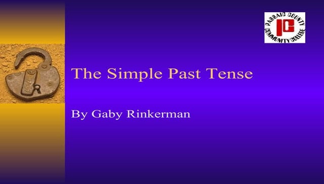 The Past Simple ppt | PPT