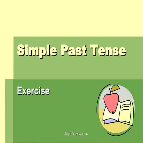 Simple Past Tense Exercise | PPT