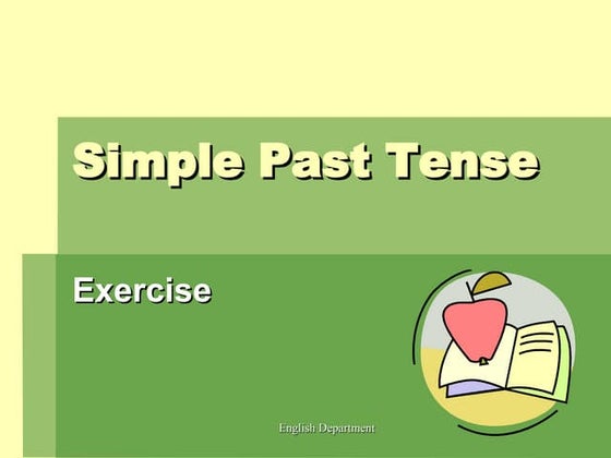 Simple past tense for 7th grade student of junior high school slide ...