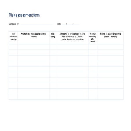 Simple steps-risk-assessment-form | PPT