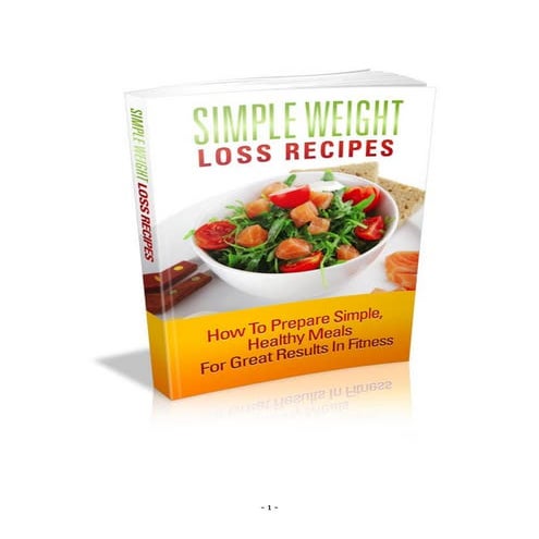 simple weight loss recipes | PDF