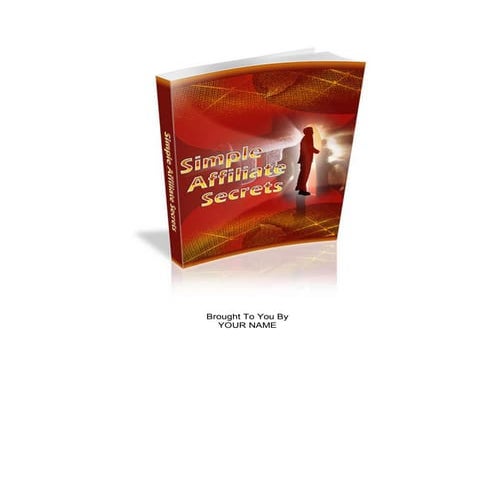 Simple affiliate secrets | PDF