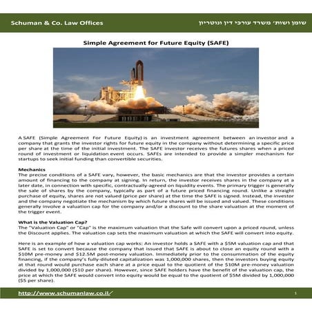 Simple Agreement For Future Equity (SAFE) | PDF