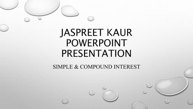 Simple and compound interest (1) | PPTX