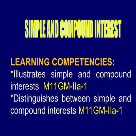 General Mathematics Simple and Compound Interest.ppt