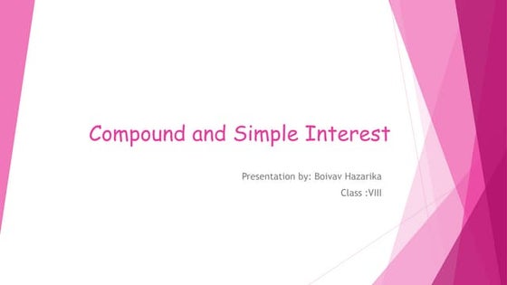 Lesson 5 - Compound Interest.ppt