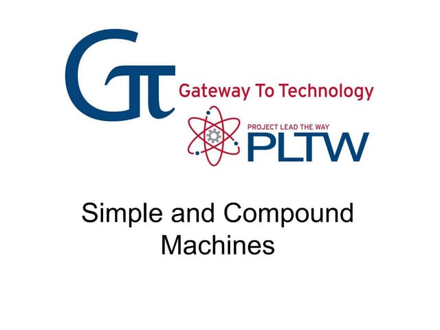 Simple & compound machines | PPTX