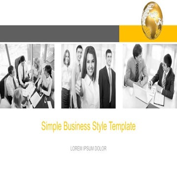 Simple business style template | PPT