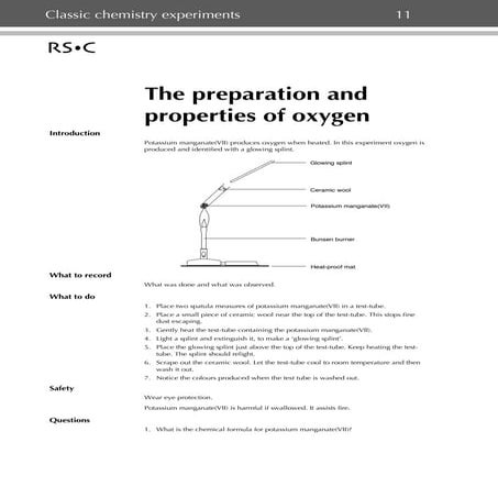 Simple Chemistry Experiments | PDF