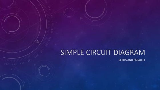 Simple Circuit With Activity Ppt