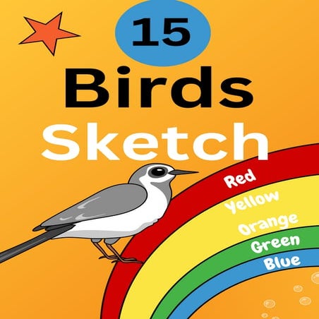 Simple Coloring Pages Worksheet For 15 Birds.pdf