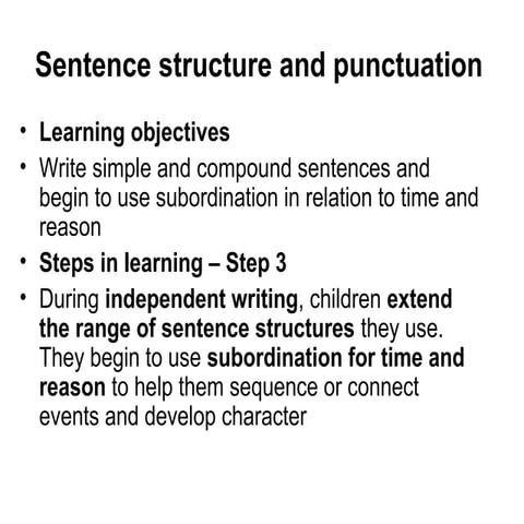 Simple complex sentences | PPT