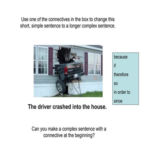 Simple complex sentences adapted | PPT