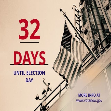 Simple Countdown to Presidential Election Poster.pptx