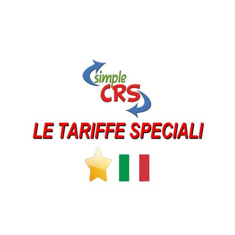 Simple crs tariffespeciali | PPT