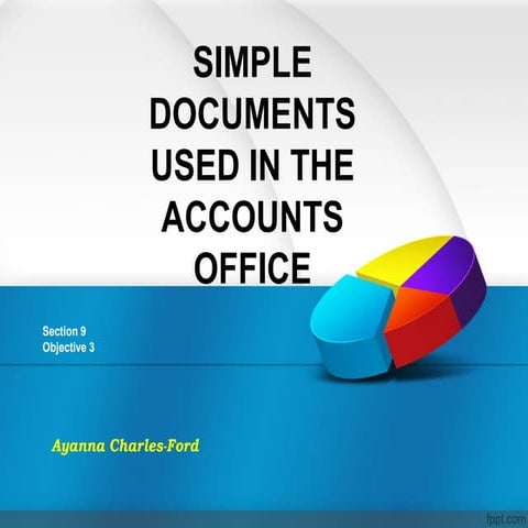 Accounts and Financial services | PPT