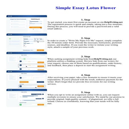 Simple Essay Lotus Flower | PDF