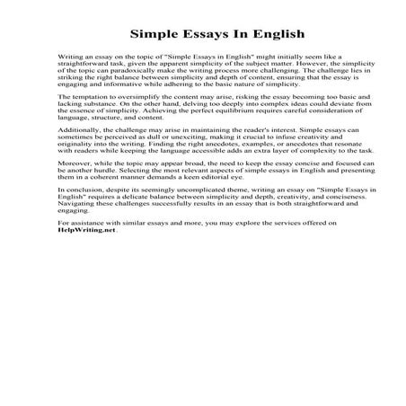 Simple Essays In English.pdf