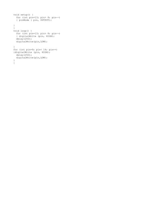 Simple For Loop Arduino Board Pdf