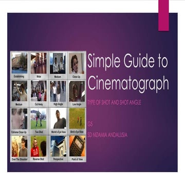 Simple guide to cinematograph | PPT