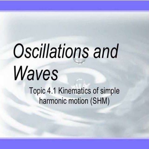 Simple harmonic & circular motion | PPTX