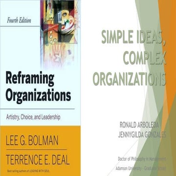 Simple ideas, complex organizations | PPT