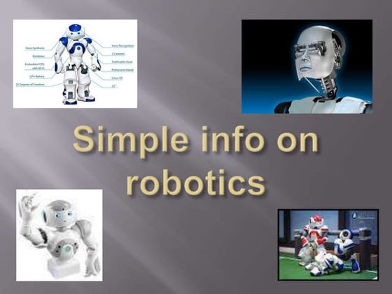 The evolution of robots | PPT
