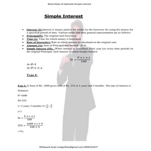 Simple interest | PDF