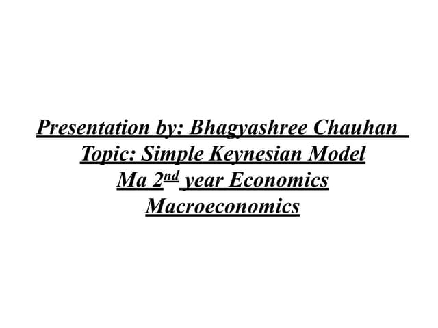 The classical theory of income and employment | PPT
