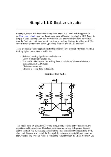 Led Flasher Using 555 Timer IC | PDF | Operating Systems | Computer Software and Applications