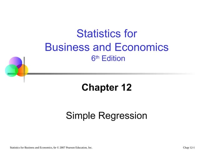 Simple linear regression - regression analysis.ppt Simple linear regression - regression analysis.ppt