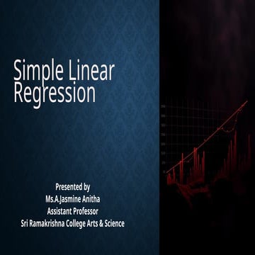 Simple Linear Regression.pptx inSPSS (Theory) | PPTX