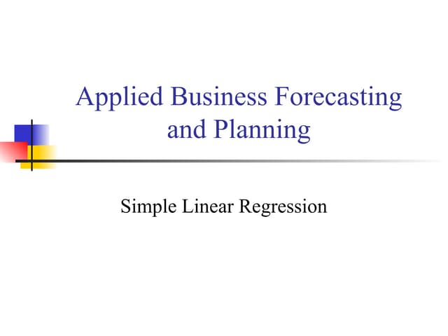 Linear Regression | PPTX | Business Accounting & Finance | Business