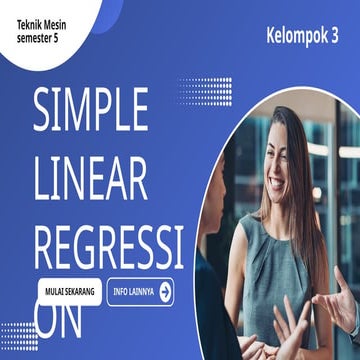 Simple Linear Regression Statistika Pptx