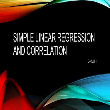 SIMPLE LINEAR REGRESSION AND CORRELATION.pptx