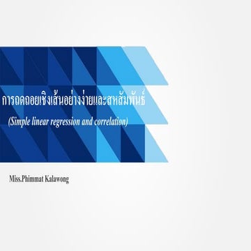 Simple linear regression and correlation | PDF