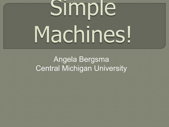 Simple Machines Presentation | PPT