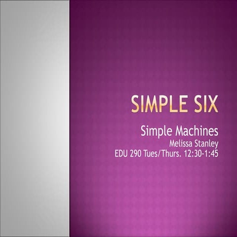 Simple Machines Presentation | PPT