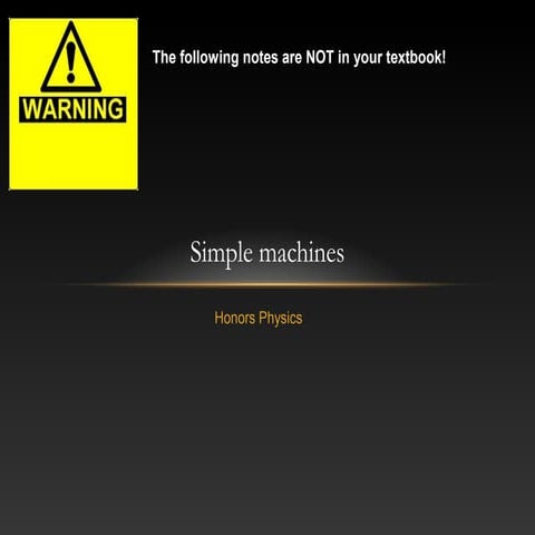 Simple machines | PPT