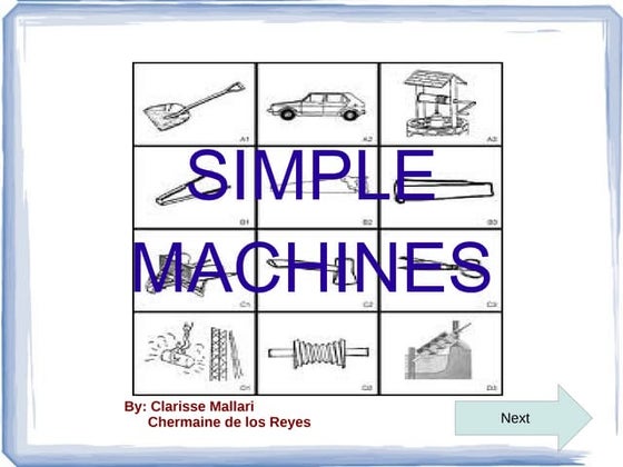 Simple Machines Presentation | PPT | Technology & Computing