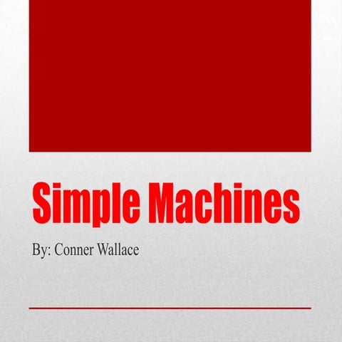 Simple machines | PPTX