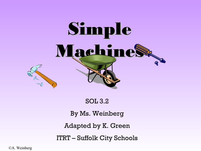 Simple Machines Presentation | PPT