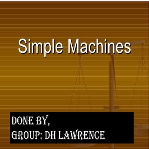 Simple machines | PPT