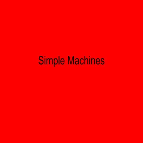 Simple machines levers | PPTX