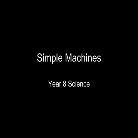 Simple machines | PPT