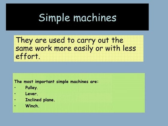 Simple machines | PPT